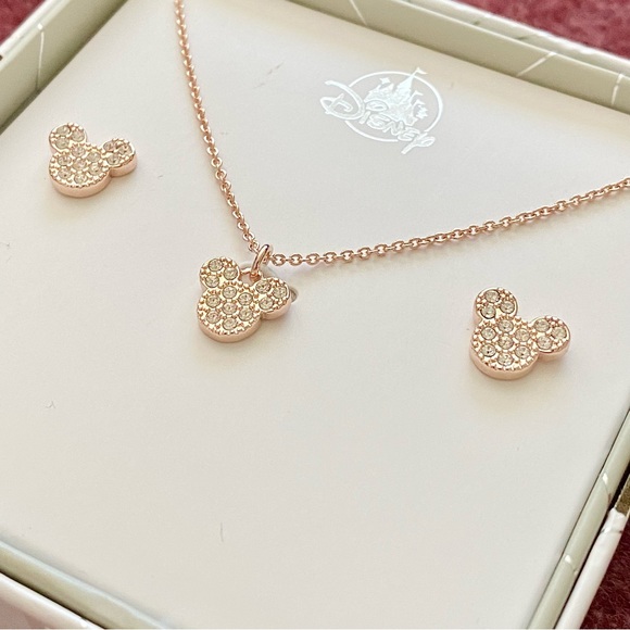 Disney | Jewelry | Disney Parks Collection Swarovski Rose Gold Tone ...